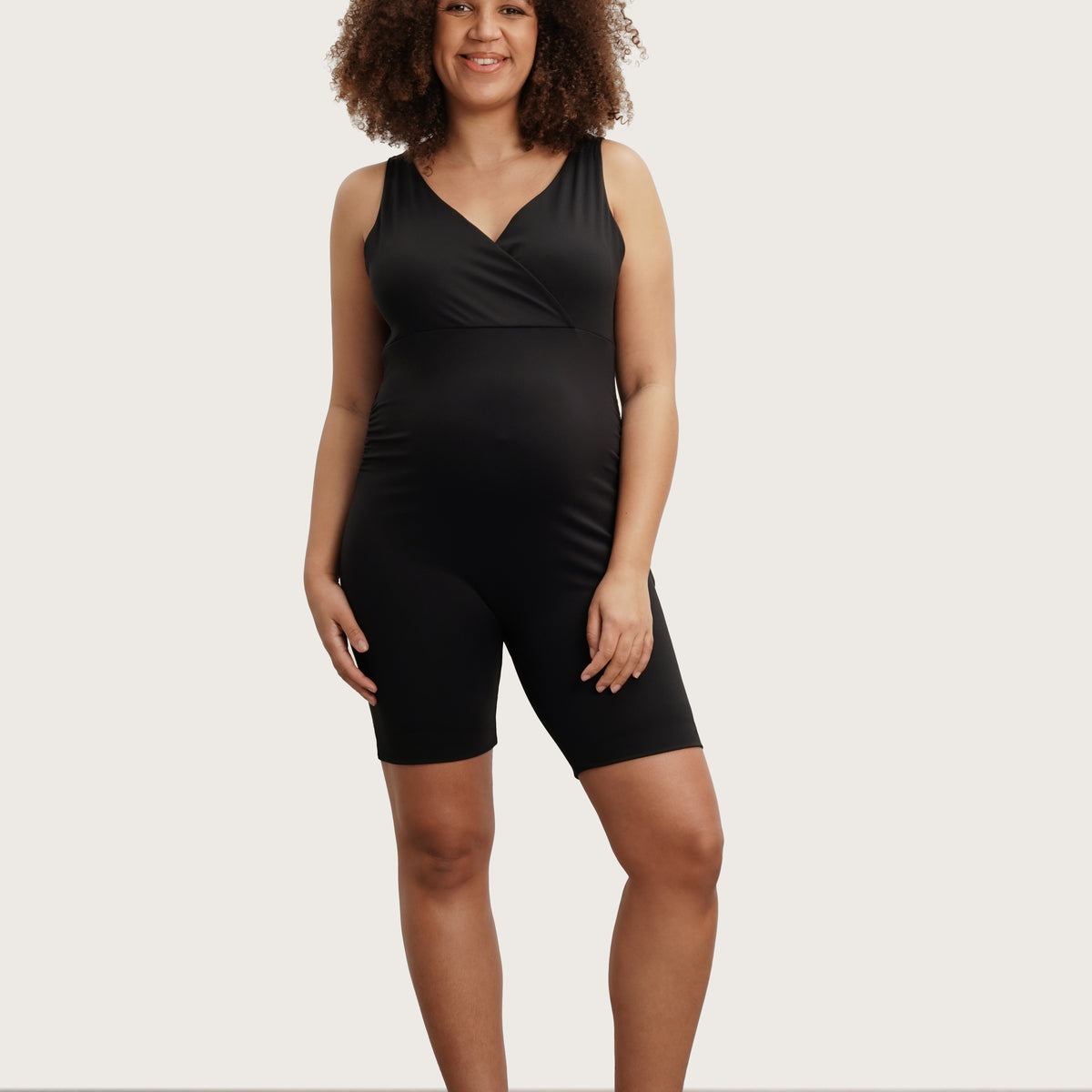 Stretch & Support Maternity Romper – Versatile & Effortless Style – NOM ...